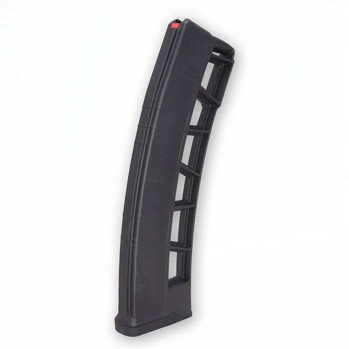 RIFLE MAGAZINE MEAN ARMS EXOMAG 9MM LUGER 40 ROUND EJECTORLESS BLACK ...